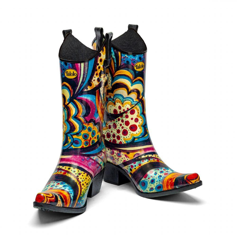Floral Bliss | Floral Cowboy Boot Wellies | Wellington Boot